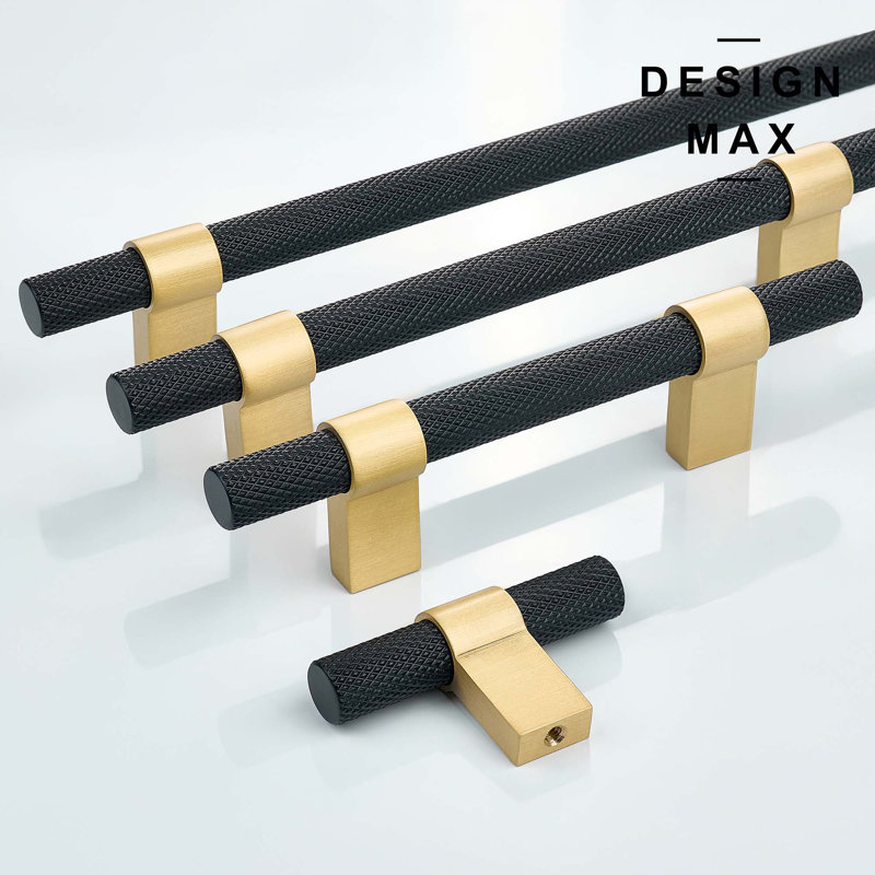 Design Max Knurled Brass Pull Square Base | Wayfair